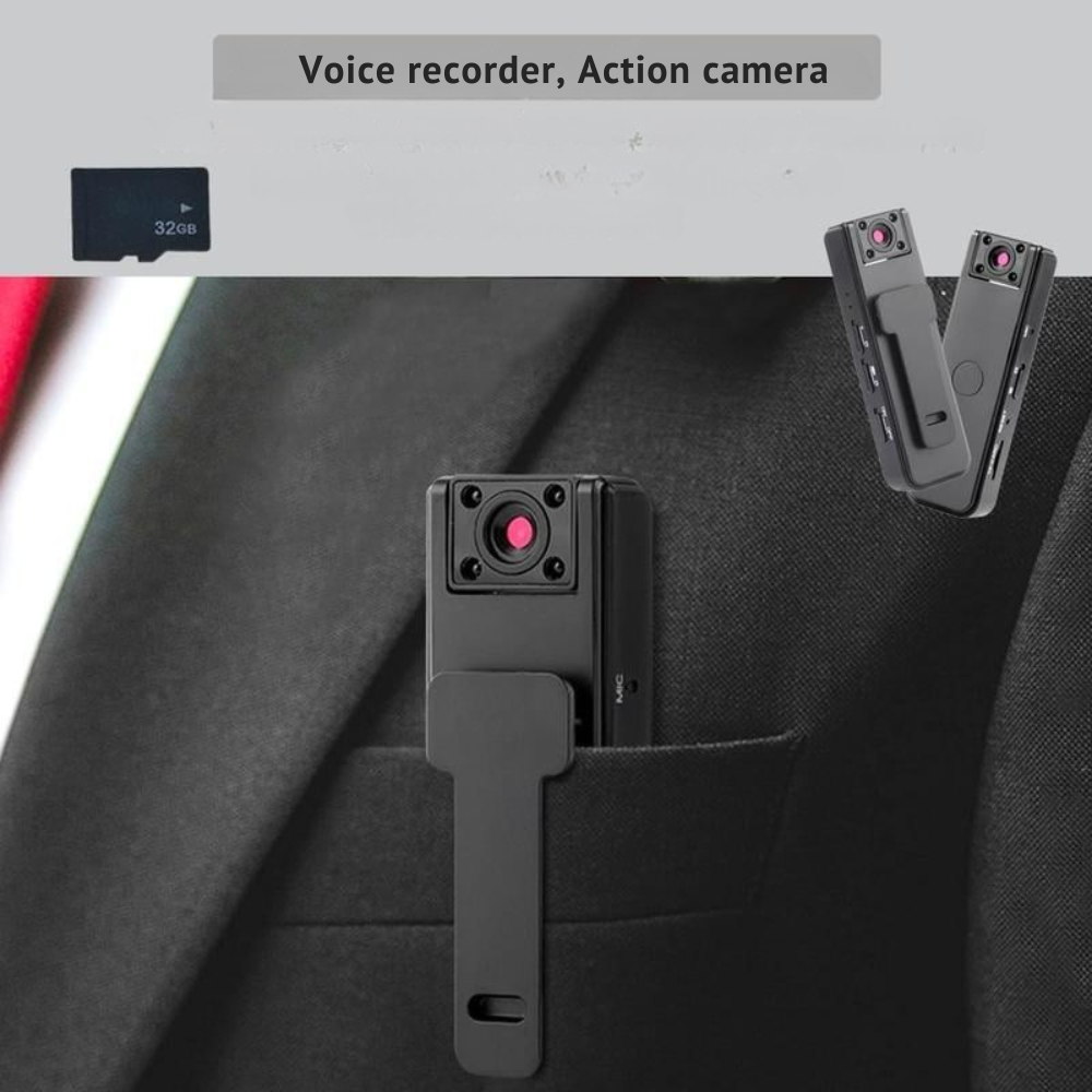 VisionCam™ – Mini Caméra 1080P Ultra-Claire – Quebecool
