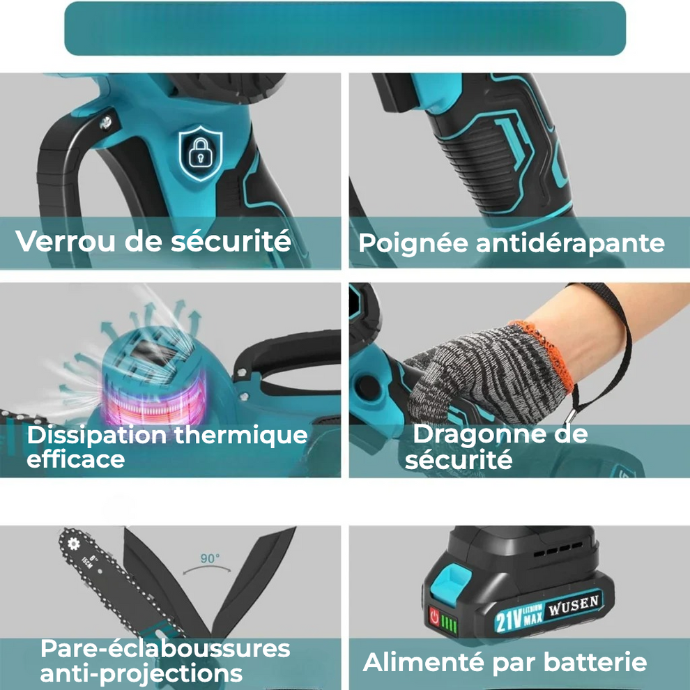 Mini Tronçonneuse Pro – Puissance et Précision à Portée de Main – Quebecool